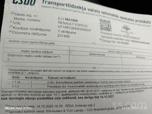 Серый Рено Эспейс 2015 в Рига, объемом двигателя 1.60 л и пробегом 212 тыс. км за 8390 €, фото 30 на AUTOMOTO.COM.LV