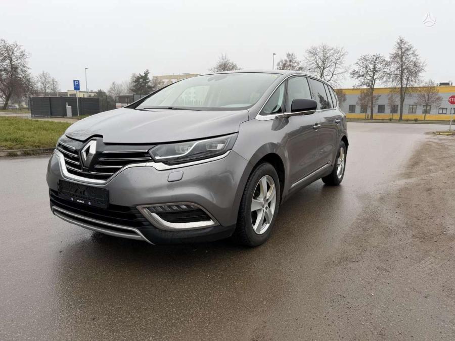 Pelēks Renault Espace 2016 Panevēža, ar dzinēja tilpumu 1.60 L un nobraukumu 269 tūkst. km par 8250 €, foto 2 vietnē AUTOMOTO.COM.LV