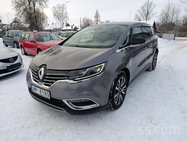 Grey Renault Espace 2016 in Rezekne, with an engine capacity of 1.60 L and mileage of 326 thousand km for 10500 €, photo 1 on AUTOMOTO.COM.LV