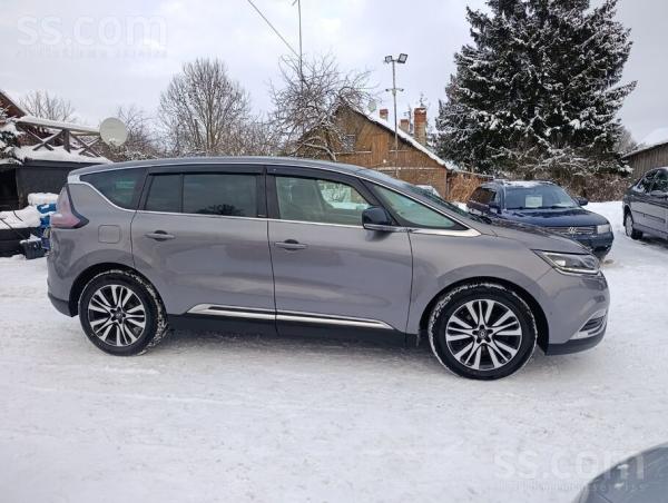 Grey Renault Espace 2016 in Rezekne, with an engine capacity of 1.60 L and mileage of 326 thousand km for 10500 €, photo 4 on AUTOMOTO.COM.LV