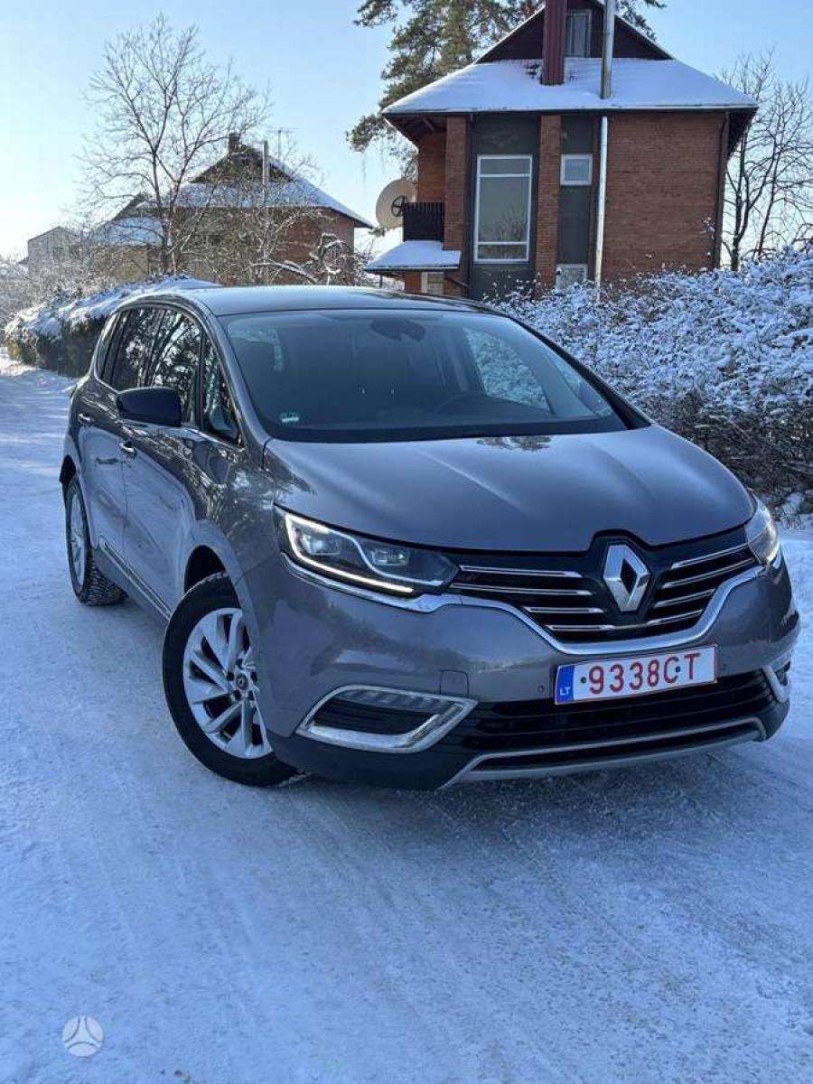 Pelēks Renault Espace 2016 Druskininkai, ar dzinēja tilpumu 1.60 L un nobraukumu 263 tūkst. km par 8999 €, foto 2 vietnē AUTOMOTO.COM.LV