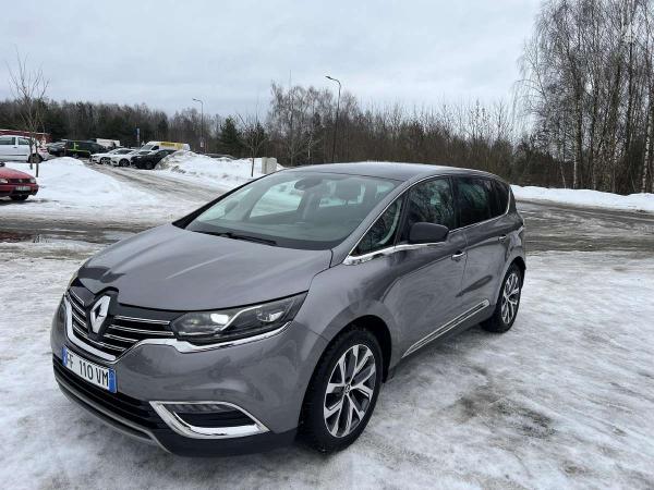 Grey Renault Espace 2016 in Kaunas, with an engine capacity of 1.60 L and mileage of 230 thousand km for 10450 €, photo 1 on AUTOMOTO.COM.LV