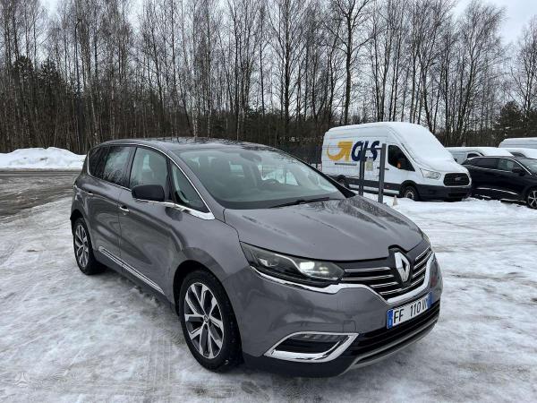 Grey Renault Espace 2016 in Kaunas, with an engine capacity of 1.60 L and mileage of 230 thousand km for 10450 €, photo 2 on AUTOMOTO.COM.LV