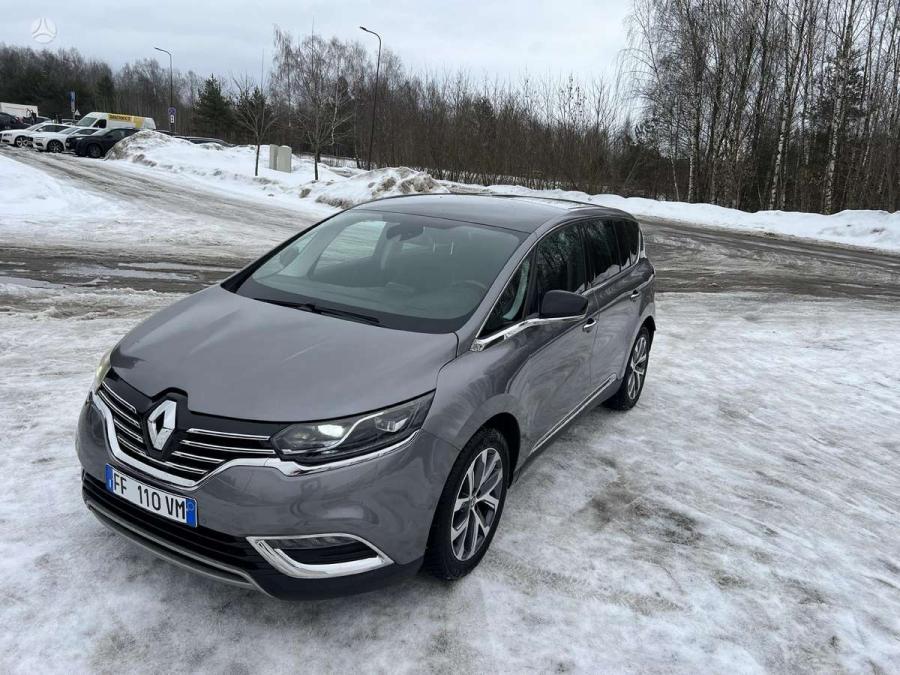 Grey Renault Espace 2016 in Kaunas, with an engine capacity of 1.60 L and mileage of 230 thousand km for 10450 €, photo 10 on AUTOMOTO.COM.LV