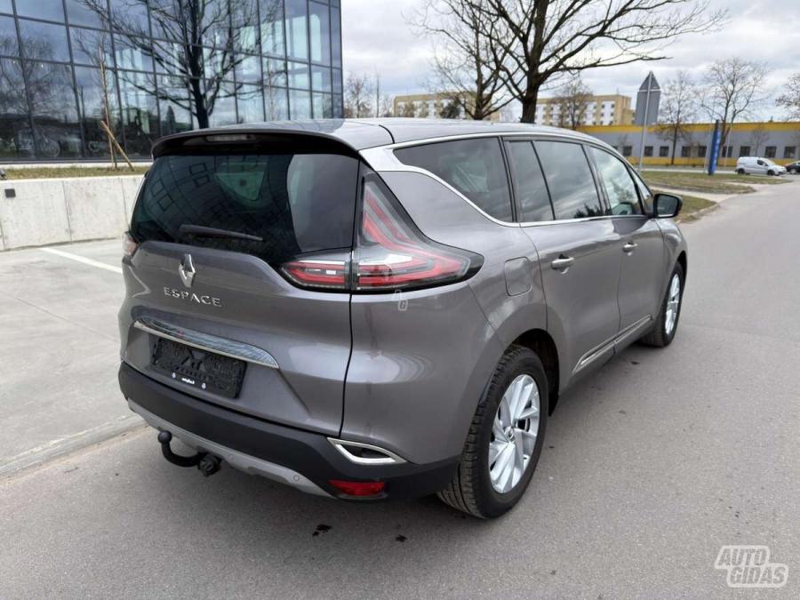 Grey Renault Espace 2016 in Kaunas, with an engine capacity of 1.60 L and mileage of 269 thousand km for 8250 €, photo 8 on AUTOMOTO.COM.LV