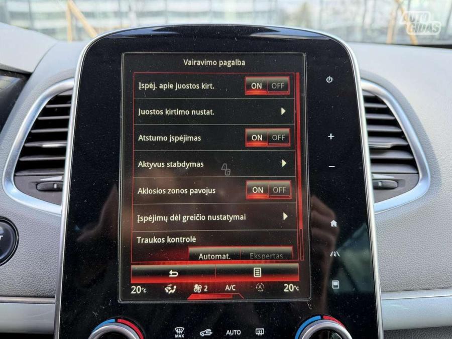 Grey Renault Espace 2016 in Kaunas, with an engine capacity of 1.60 L and mileage of 269 thousand km for 8250 €, photo 28 on AUTOMOTO.COM.LV