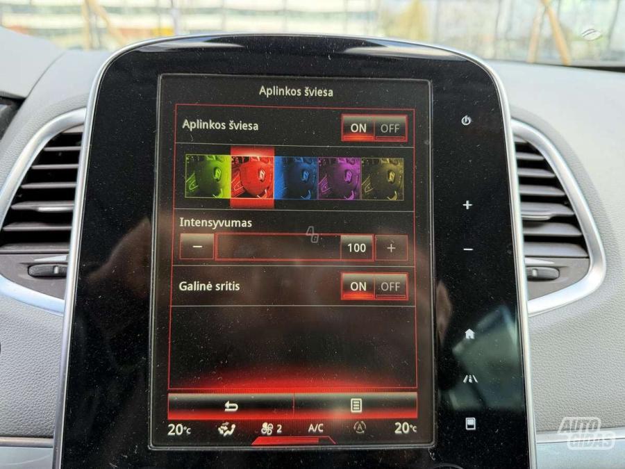 Grey Renault Espace 2016 in Kaunas, with an engine capacity of 1.60 L and mileage of 269 thousand km for 8250 €, photo 29 on AUTOMOTO.COM.LV