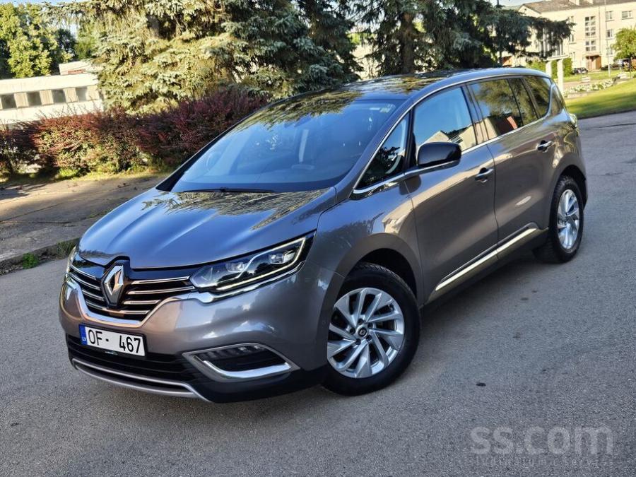 Pelēks Renault Espace 2016 Jēkabpils, ar dzinēja tilpumu 1.60 L un nobraukumu 220 tūkst. km par 10990 €, foto 1 vietnē AUTOMOTO.COM.LV
