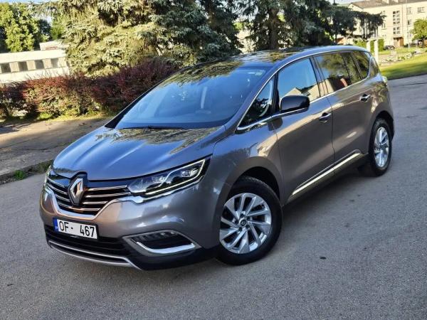 Grey Renault Espace 2016 in Jekabpils, with an engine capacity of 1.60 L and mileage of 220 thousand km for 10990 €, photo 1 on AUTOMOTO.COM.LV