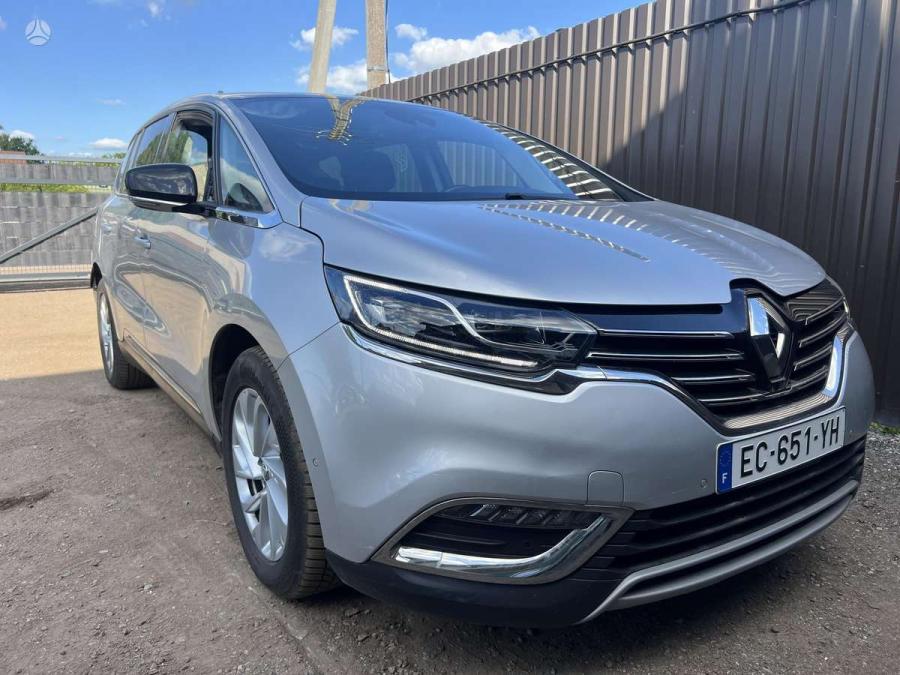 Grey Renault Espace 2016 in Kaunas, with an engine capacity of 1.60 L and mileage of 220 thousand km for 6400 €, photo 1 on AUTOMOTO.COM.LV