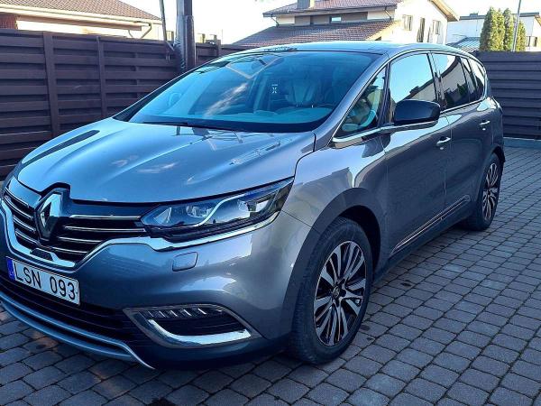 Grey Renault Espace 2016 in Kaunas, with an engine capacity of 1.60 L and mileage of 268 thousand km for 9600 €, photo 1 on AUTOMOTO.COM.LV