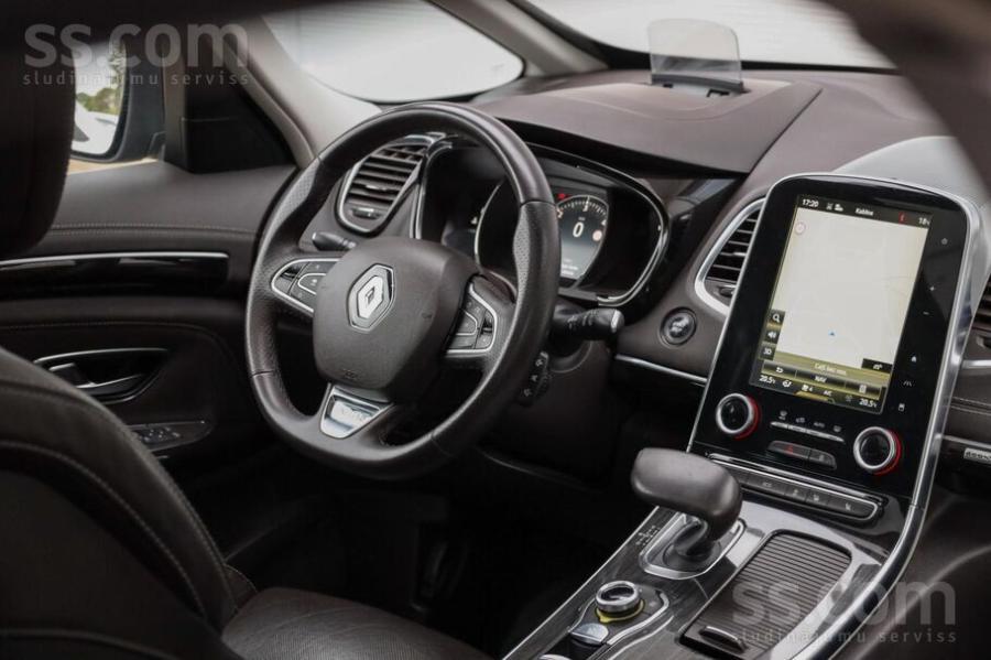 Grey Renault Espace 2016 in Riga, with an engine capacity of 1.60 L and mileage of 217 thousand km for 12995 €, photo 27 on AUTOMOTO.COM.LV