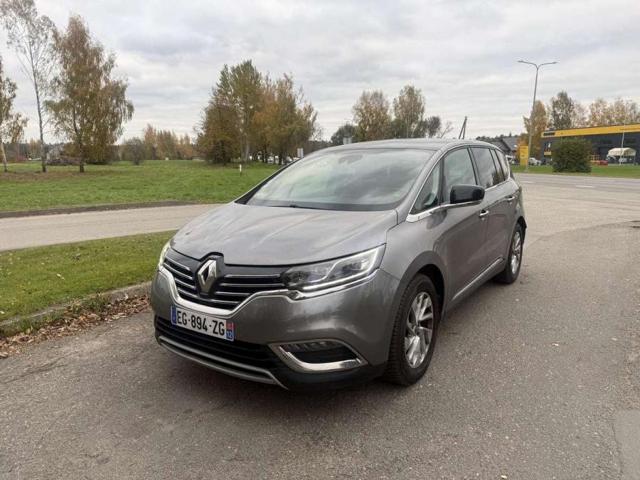 Grey Renault Espace 2016 in Taurage, with an engine capacity of 1.60 L and mileage of 200 thousand km for 7500 €, photo 3 on AUTOMOTO.COM.LV