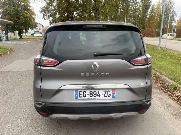 Pelēks Renault Espace 2016 Tauragė, ar dzinēja tilpumu 1.60 L un nobraukumu 200 tūkst. km par 7500 €, foto 9 vietnē AUTOMOTO.COM.LV