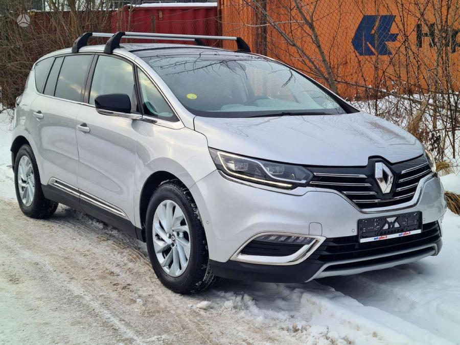 Pelēks Renault Espace 2017 Kauņa, ar dzinēja tilpumu 1.60 L un nobraukumu 138 tūkst. km par 11700 €, foto 1 vietnē AUTOMOTO.COM.LV