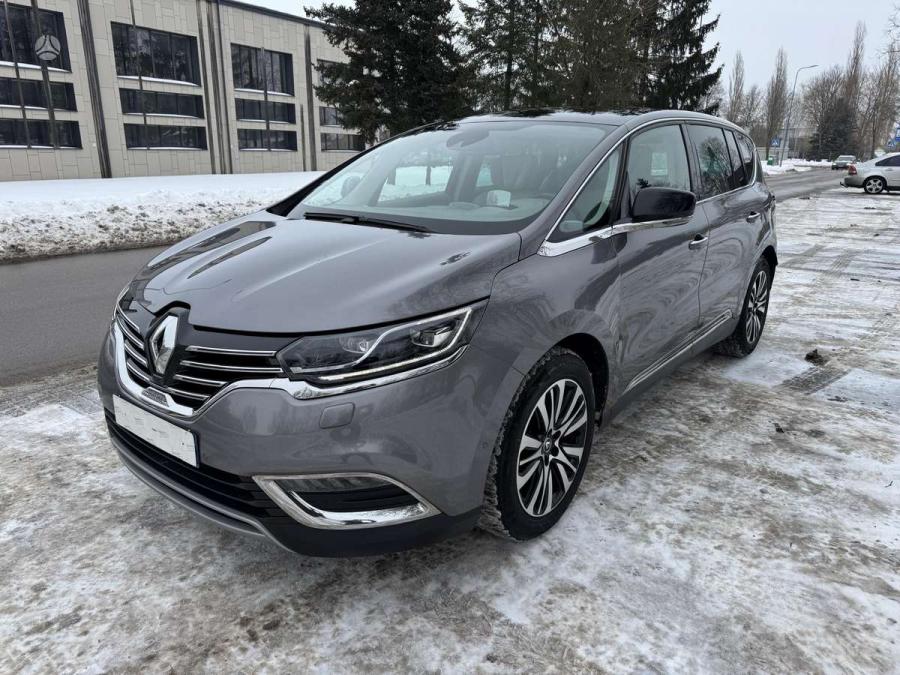 Grey Renault Espace 2017 in Taurage, with an engine capacity of 1.60 L and mileage of 193 thousand km for 11500 €, photo 1 on AUTOMOTO.COM.LV