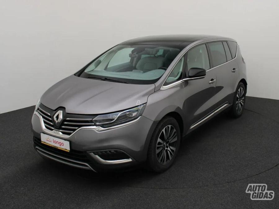 Grey Renault Espace 2017 in Vilnius, with an engine capacity of 1.60 L and mileage of 232 thousand km for 11799 €, photo 1 on AUTOMOTO.COM.LV