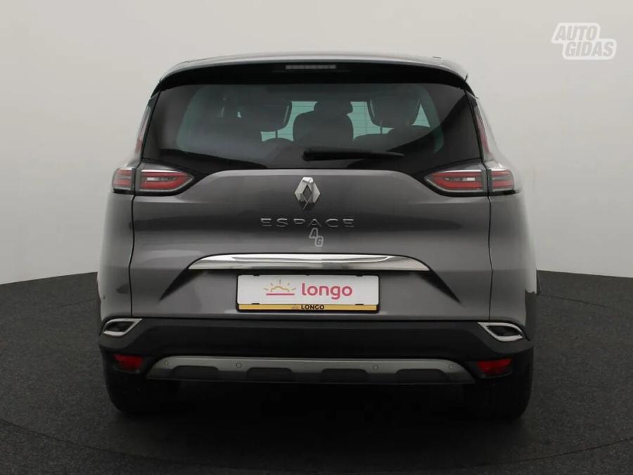 Grey Renault Espace 2017 in Vilnius, with an engine capacity of 1.60 L and mileage of 232 thousand km for 11799 €, photo 6 on AUTOMOTO.COM.LV