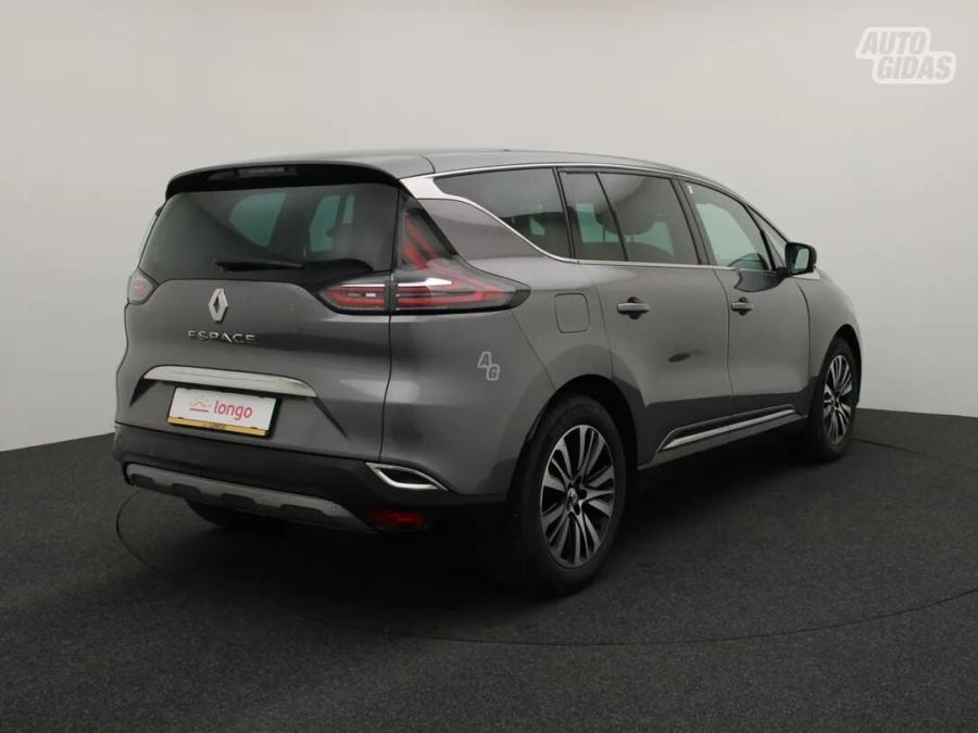 Grey Renault Espace 2017 in Vilnius, with an engine capacity of 1.60 L and mileage of 232 thousand km for 11799 €, photo 9 on AUTOMOTO.COM.LV