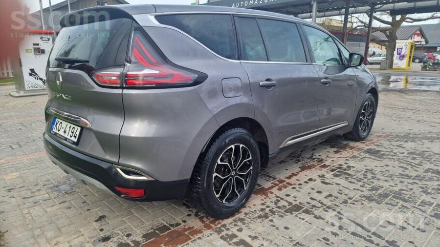 Pelēks Renault Espace 2017 Kuldīga, ar dzinēja tilpumu 1.60 L un nobraukumu 202 tūkst. km par 10500 €, foto 5 vietnē AUTOMOTO.COM.LV