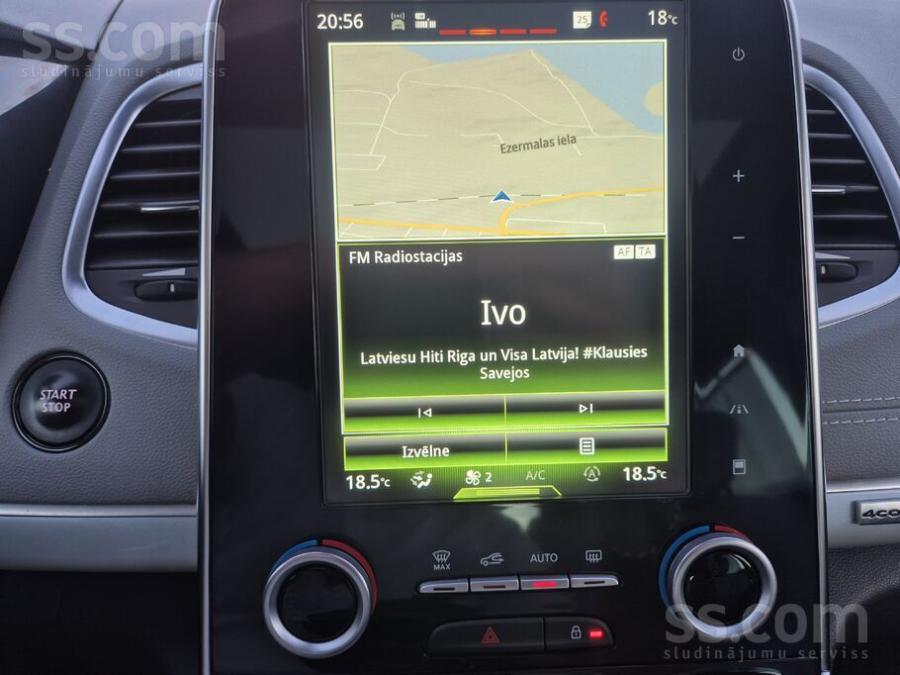 Grey Renault Espace 2017 in Liepaja, with an engine capacity of 1.60 L and mileage of 182 thousand km for 10600 €, photo 25 on AUTOMOTO.COM.LV