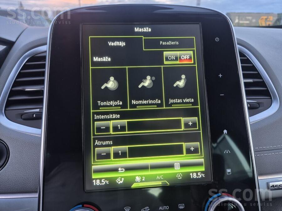 Grey Renault Espace 2017 in Liepaja, with an engine capacity of 1.60 L and mileage of 182 thousand km for 10600 €, photo 36 on AUTOMOTO.COM.LV