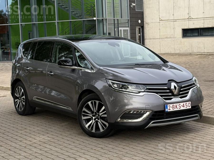 Grey Renault Espace 2017 in Jelgava, with an engine capacity of 1.60 L and mileage of 207 thousand km for 13990 €, photo 6 on AUTOMOTO.COM.LV