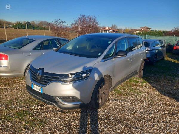 Grey Renault Espace 2018 in Panevezys, with an engine capacity of 1.60 L and mileage of 199 thousand km for 6700 €, photo 1 on AUTOMOTO.COM.LV