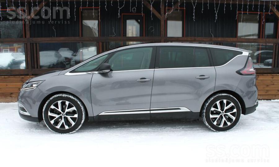 Grey Renault Espace 2018 in Riga, with an engine capacity of 1.60 L and mileage of 0 thousand km for 11650 €, photo 5 on AUTOMOTO.COM.LV
