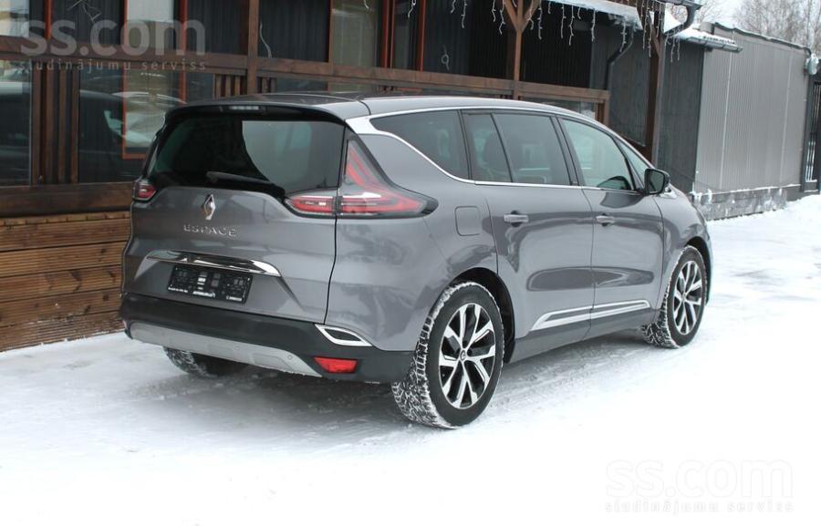 Grey Renault Espace 2018 in Riga, with an engine capacity of 1.60 L and mileage of 0 thousand km for 11650 €, photo 9 on AUTOMOTO.COM.LV