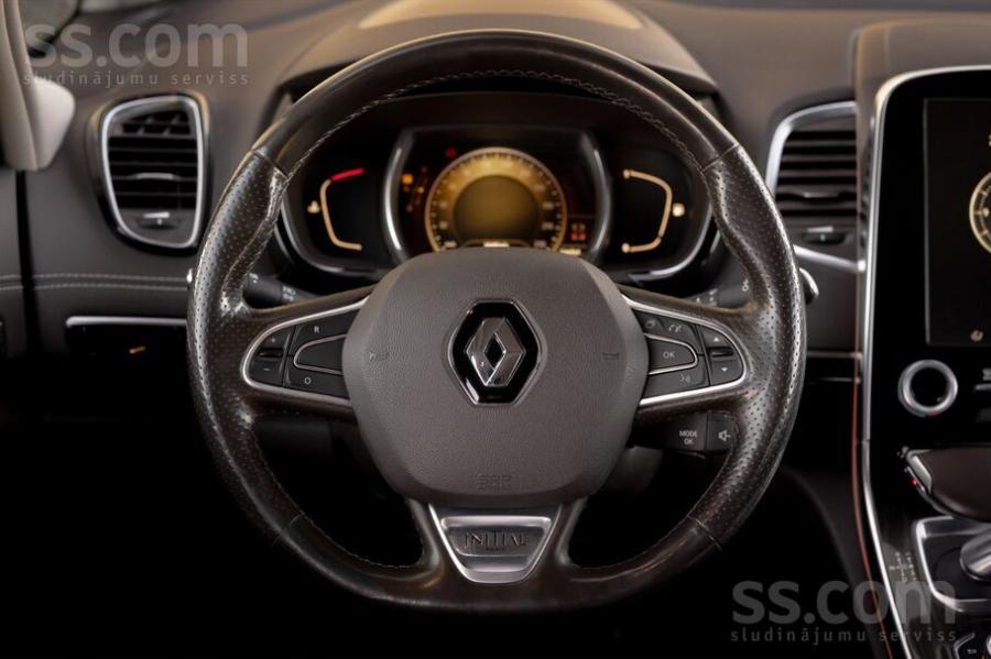Grey Renault Espace 2018 in Talsi, with an engine capacity of 1.60 L and mileage of 260 thousand km for 12950 €, photo 18 on AUTOMOTO.COM.LV