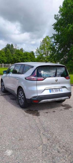 Grey Renault Espace 2018 in Kaunas, with an engine capacity of 1.60 L and mileage of 146 thousand km for 11253 €, photo 13 on AUTOMOTO.COM.LV