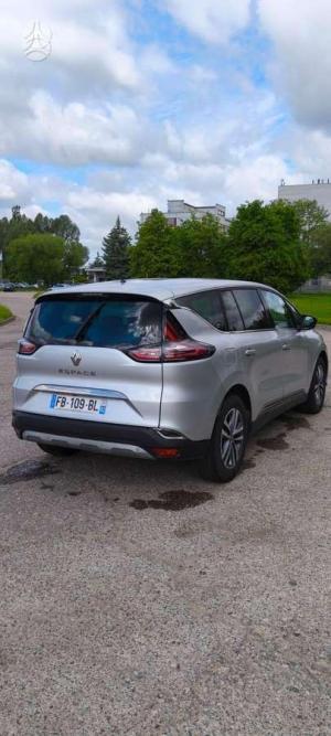 Grey Renault Espace 2018 in Kaunas, with an engine capacity of 1.60 L and mileage of 146 thousand km for 11253 €, photo 14 on AUTOMOTO.COM.LV