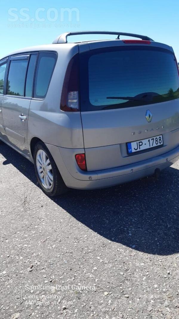 Renault Espace 2006 Daugavpils, ar dzinēja tilpumu 2.00 L un nobraukumu 320 tūkst. km par 1200 €, foto 5 vietnē AUTOMOTO.COM.LV