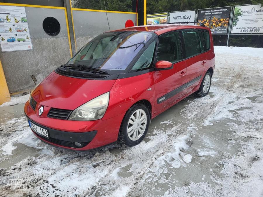 Sarkans Renault Espace 2003 Jurbarkas, ar dzinēja tilpumu 2.00 L un nobraukumu 332 tūkst. km par 2950 €, foto 1 vietnē AUTOMOTO.COM.LV