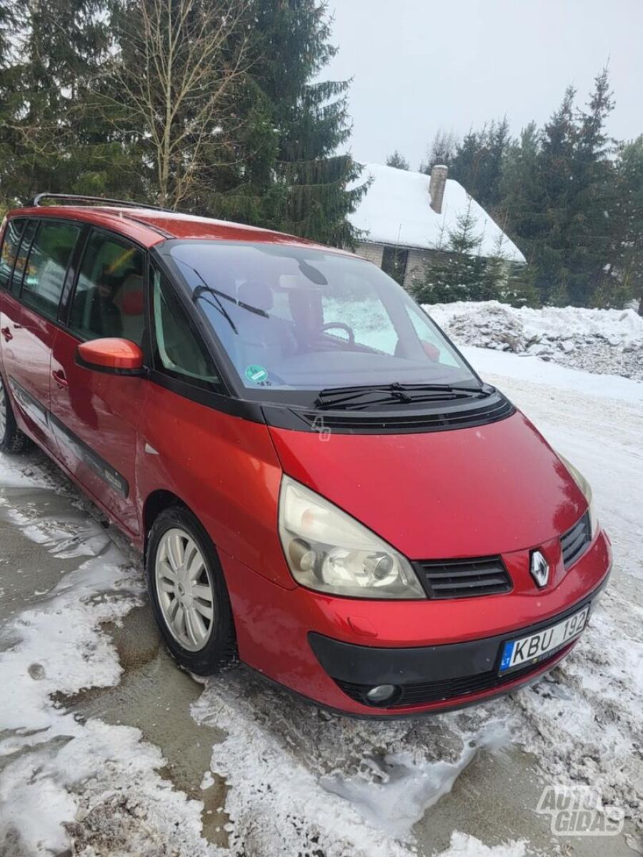 Sarkans Renault Espace 2003 Jurbarkas, ar dzinēja tilpumu 2.00 L un nobraukumu 332 tūkst. km par 2950 €, foto 2 vietnē AUTOMOTO.COM.LV