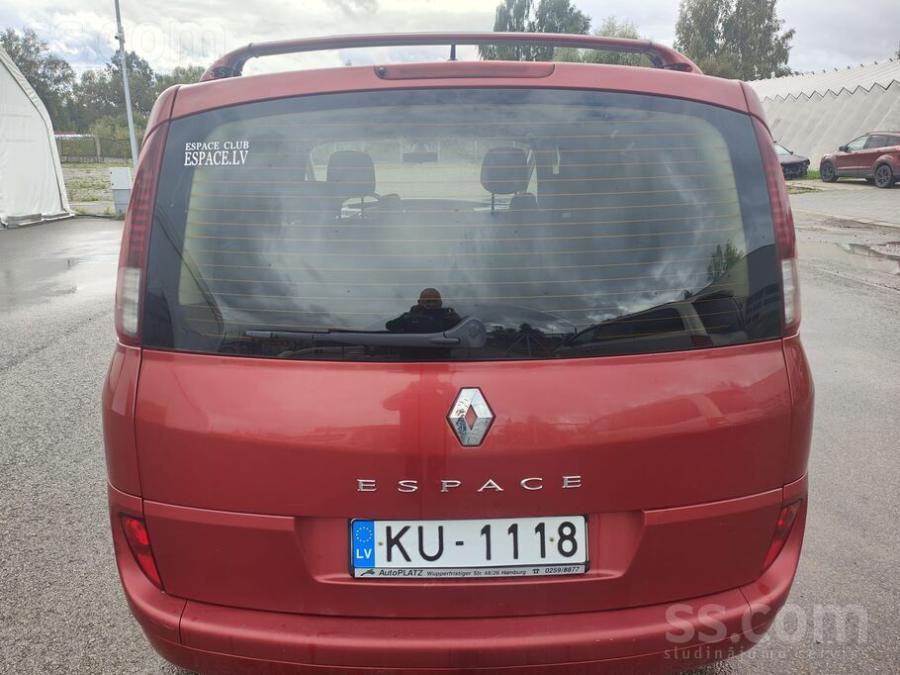 Красный Рено Эспейс 2006 в Елгава, объемом двигателя 1.90 л и пробегом 0 тыс. км за 1500 €, фото 13 на AUTOMOTO.COM.LV