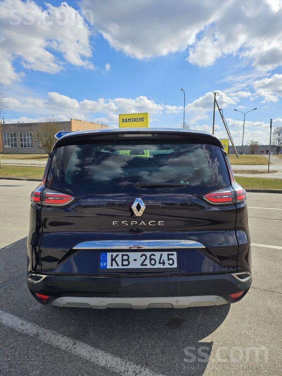 Violet Renault Espace 2016 in Riga, with an engine capacity of 1.60 L and mileage of 223 thousand km for 10000 €, photo 7 on AUTOMOTO.COM.LV