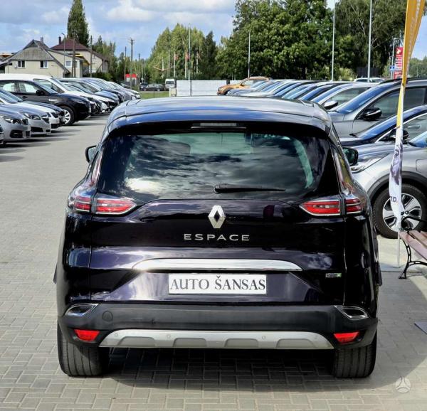 Violet Renault Espace 2016 in Taurage, with an engine capacity of 1.60 L and mileage of 170 thousand km for 9200 €, photo 9 on AUTOMOTO.COM.LV