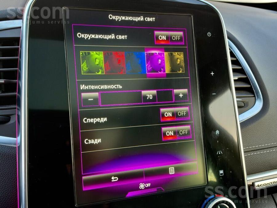 Violets Renault Espace 2017 Jelgava, ar dzinēja tilpumu 1.60 L un nobraukumu 0 tūkst. km par 12950 €, foto 29 vietnē AUTOMOTO.COM.LV