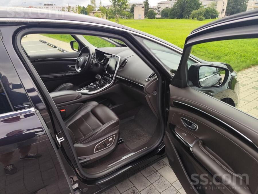 Violet Renault Espace 2018 in Riga, with an engine capacity of 1.60 L and mileage of 85 thousand km for 15200 €, photo 9 on AUTOMOTO.COM.LV