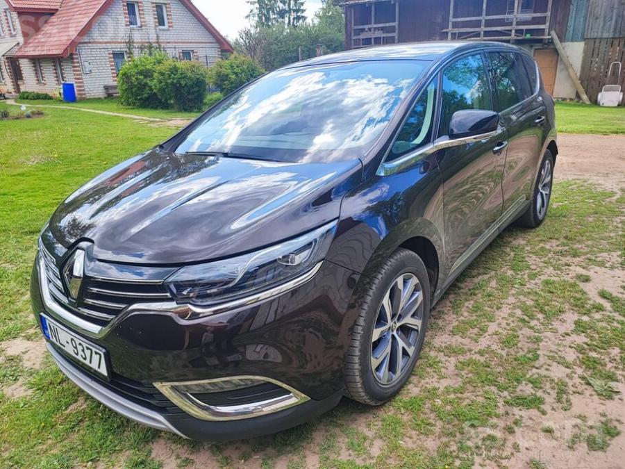 Violet Renault Espace 2018 in Riga, with an engine capacity of 1.60 L and mileage of 275 thousand km for 10300 €, photo 1 on AUTOMOTO.COM.LV