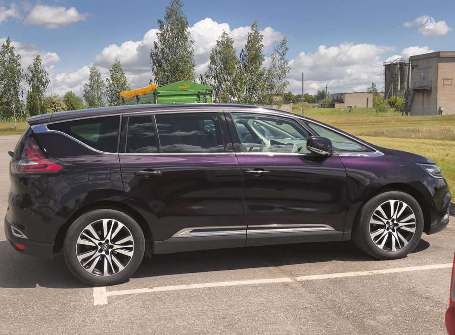 Violet Renault Espace 2020 in Vilkaviskis, with an engine capacity of 1.60 L and mileage of 180 thousand km for 14900 €, photo 10 on AUTOMOTO.COM.LV