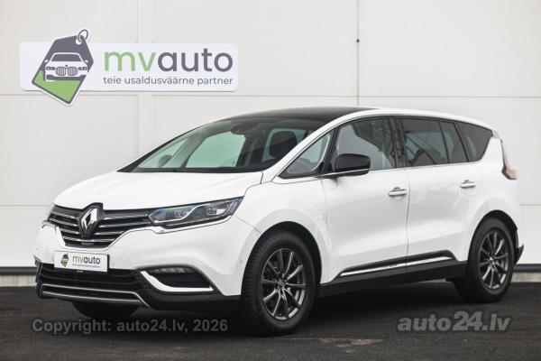 White Renault Espace 2017 in Tallinn, with an engine capacity of 1.60 L and mileage of 116 thousand km for 13990 €, photo 1 on AUTOMOTO.COM.LV
