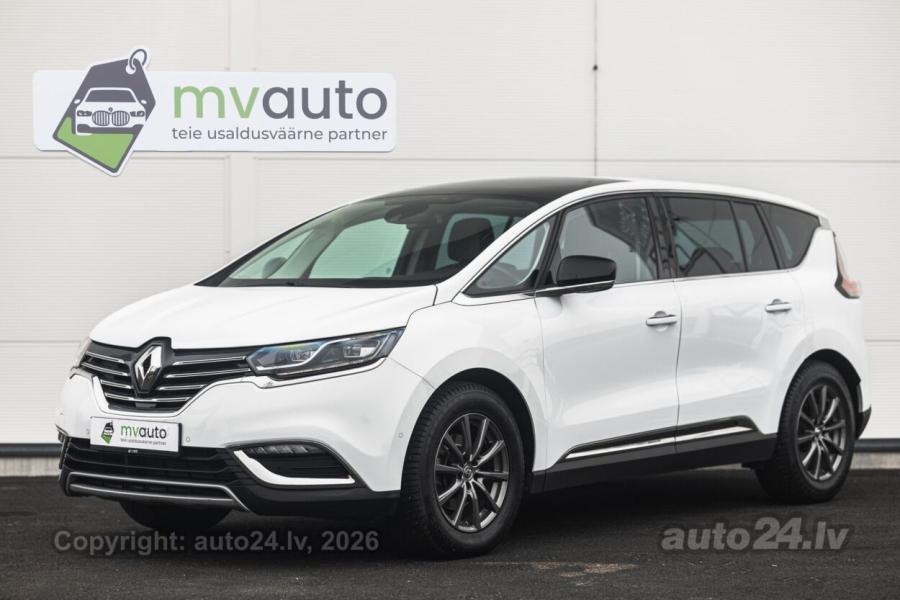 White Renault Espace 2017 in Tallinn, with an engine capacity of 1.60 L and mileage of 116 thousand km for 13990 €, photo 1 on AUTOMOTO.COM.LV