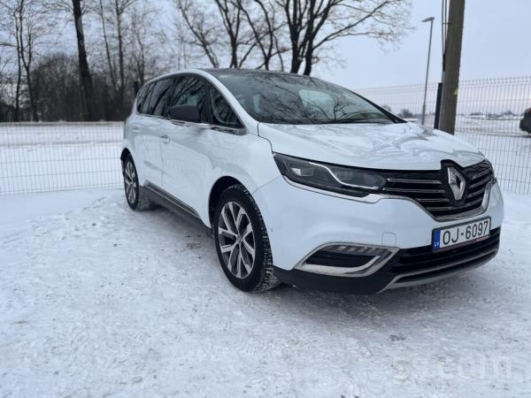 White Renault Espace 2015 in Cesis, with an engine capacity of 1.60 L and mileage of 0 thousand km for 10500 €, photo 3 on AUTOMOTO.COM.LV