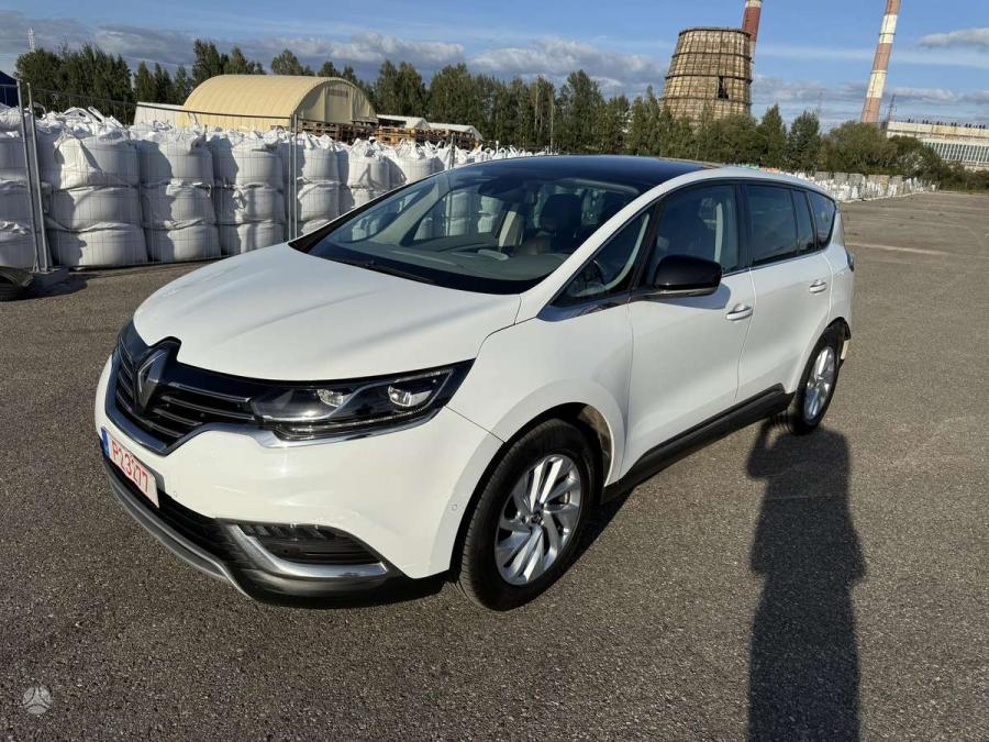 White Renault Espace 2015 in Kaunas, with an engine capacity of 1.60 L and mileage of 220 thousand km for 6150 €, photo 1 on AUTOMOTO.COM.LV