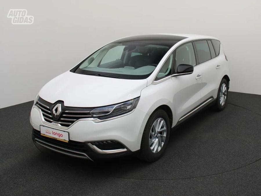 Balts Renault Espace 2017 Viļņa, ar dzinēja tilpumu 1.60 L un nobraukumu 162 tūkst. km par 14299 €, foto 1 vietnē AUTOMOTO.COM.LV