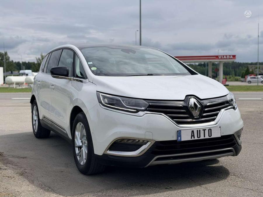 White Renault Espace 2017 in Taurage, with an engine capacity of 1.60 L and mileage of 180 thousand km for 9499 €, photo 7 on AUTOMOTO.COM.LV