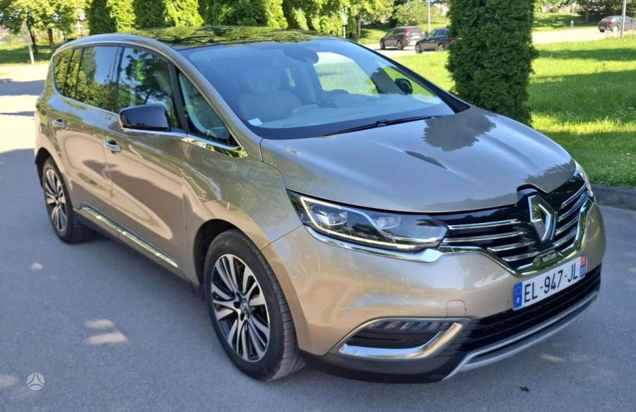 Yellow Renault Espace 2017 in Taurage, with an engine capacity of 1.60 L and mileage of 240 thousand km for 8100 €, photo 1 on AUTOMOTO.COM.LV